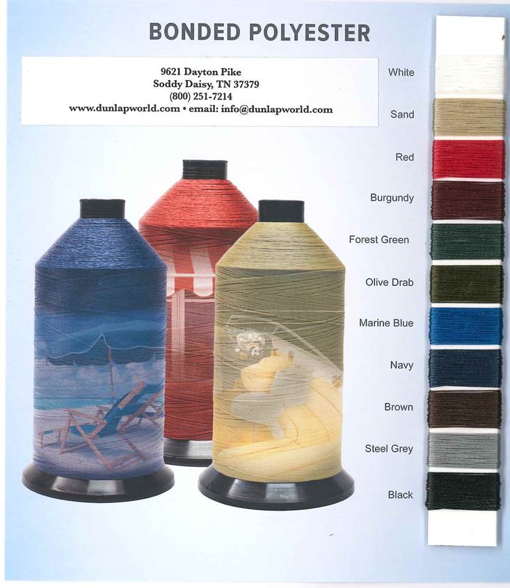 Bonded Polyester Thread and Bobbins | Dunlap Industries INC.